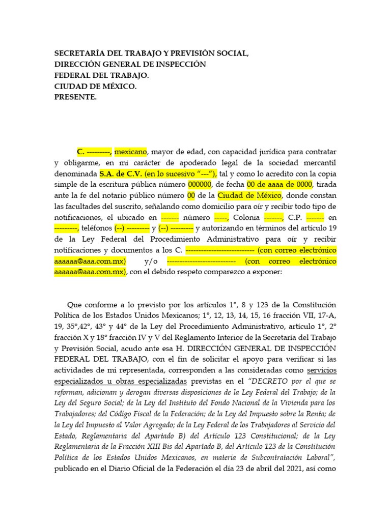 Consulta sobre Registro REPSE en México | PDF | México | Gobierno