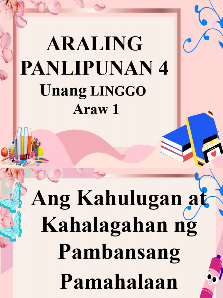 Ap 4 Q3 Week 1 | PDF