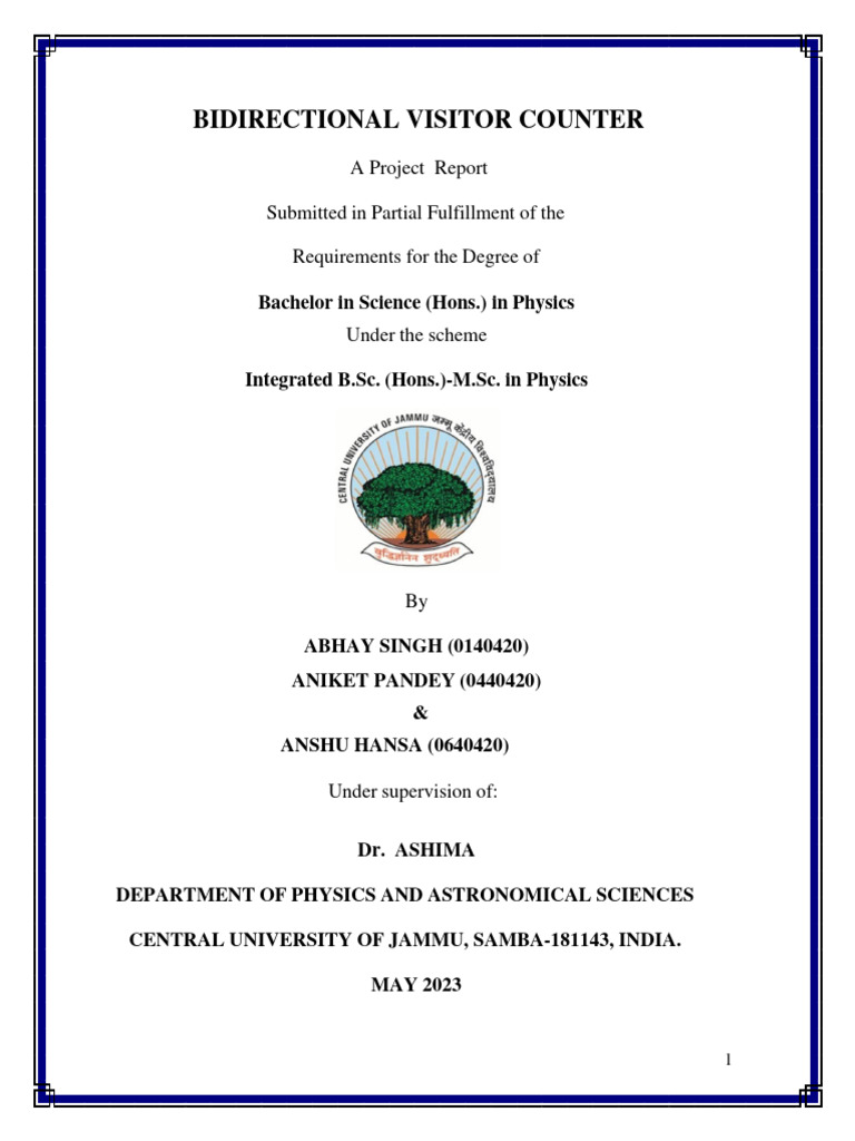 Bidirectoinal visitor counter | PDF | Infrared | Arduino