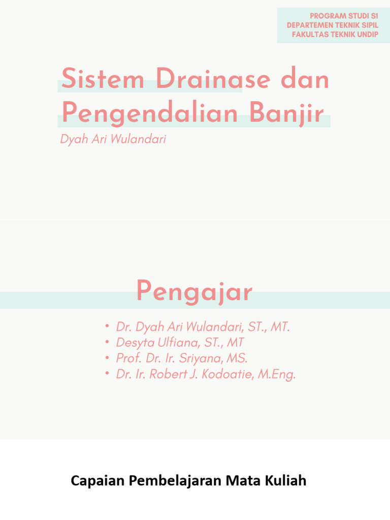 Drainase - TM1 | PDF