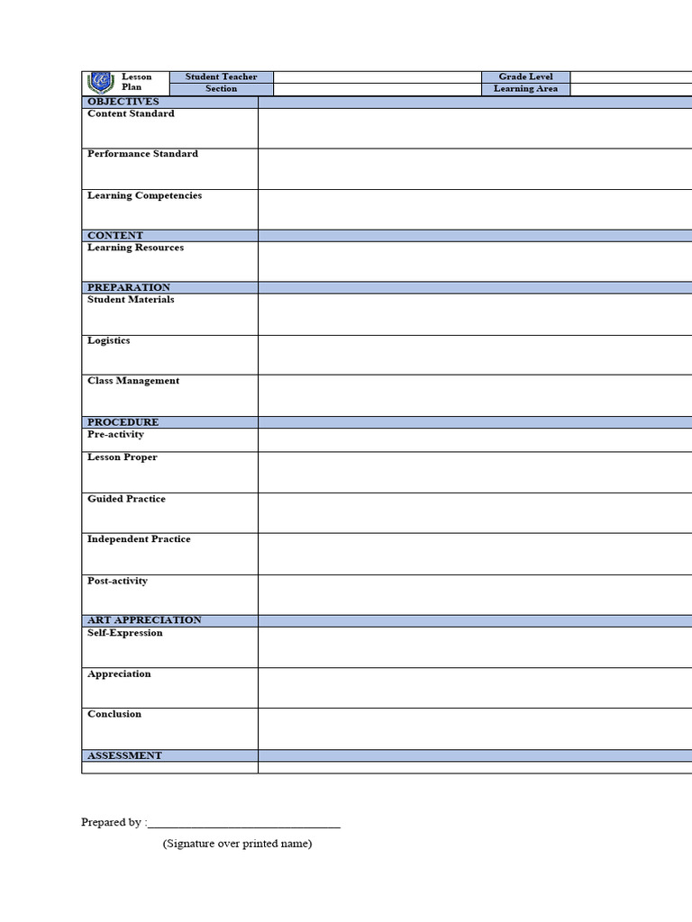 Art Appreciation Lesson Plan Guide | PDF