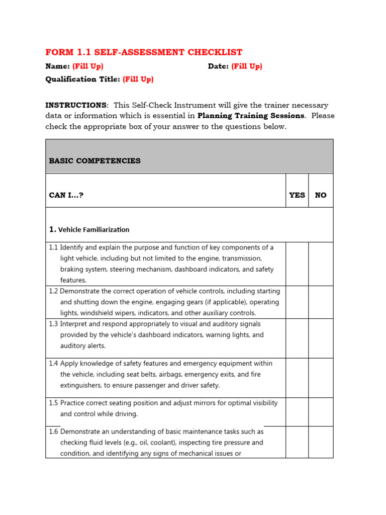 Basic Competencies | PDF | Vehicles | Road Basic Competencies | PDF | Vehicles | Road