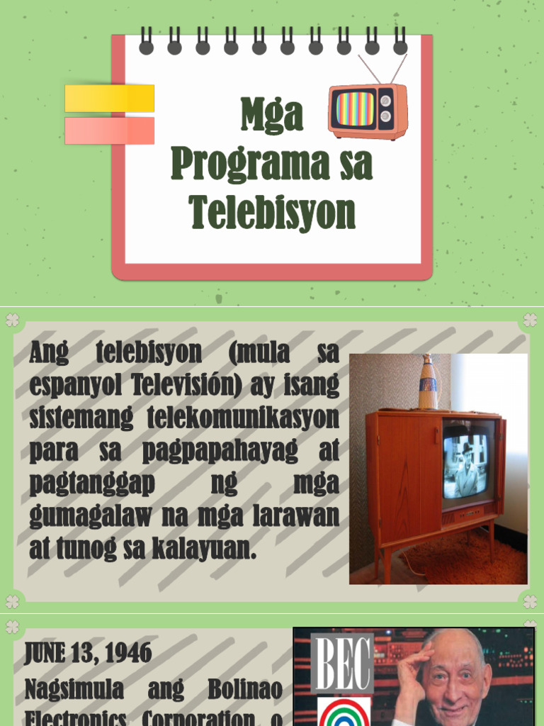 Mga Programang Pantelebisyon | PDF