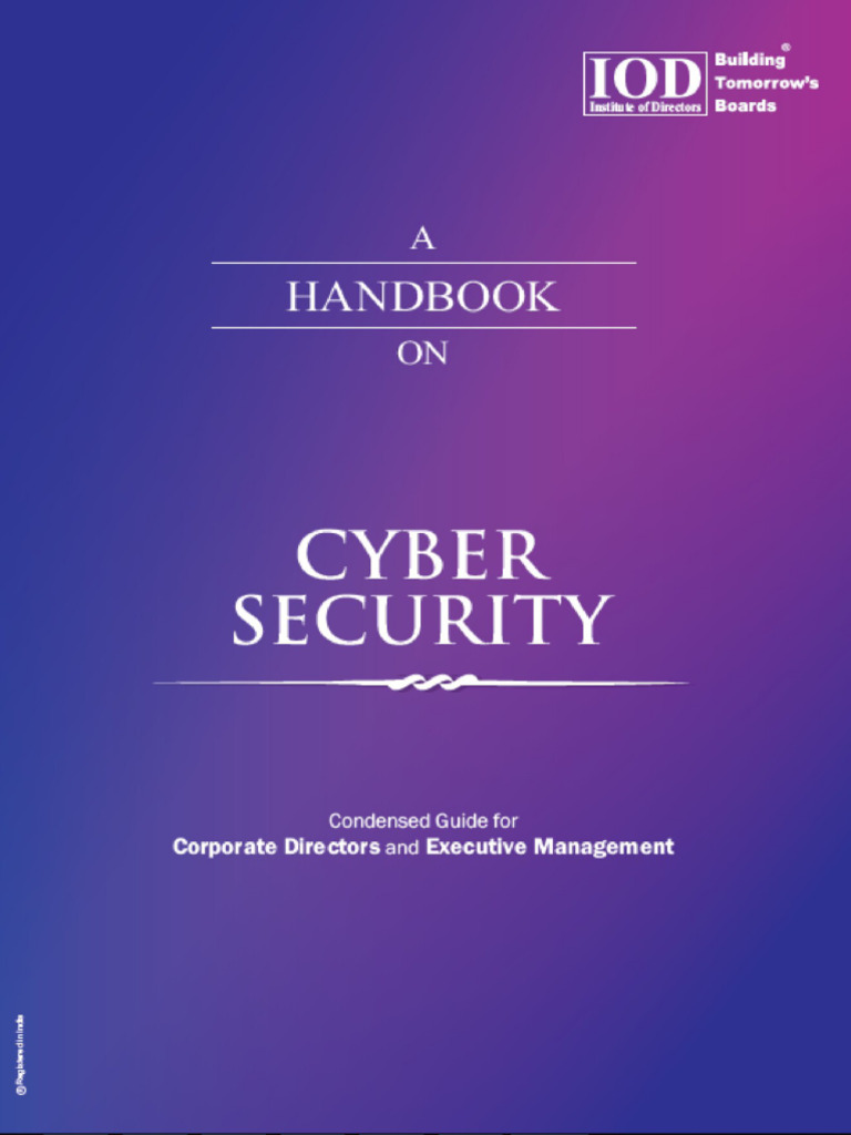 A Handbook On Cyber Security Condensed Guide For Corporate Directors ...