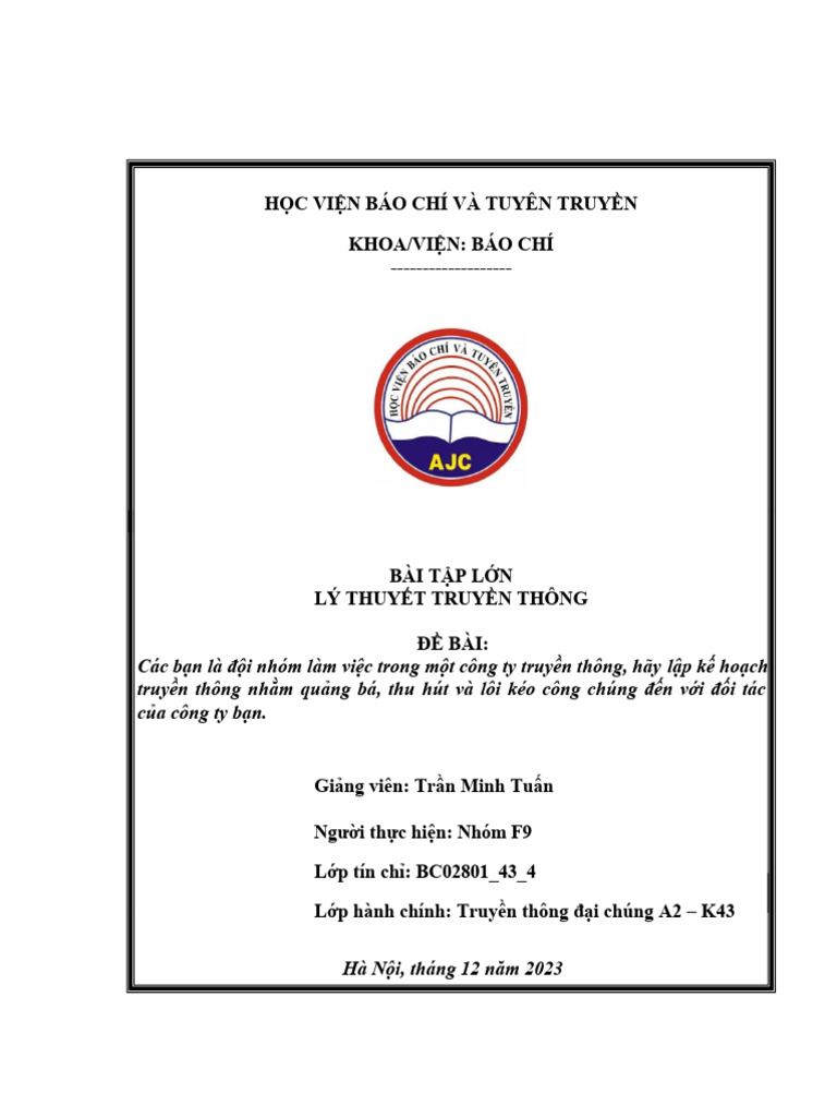 BÀI TẬP LỚN MÔN LTTT | PDF