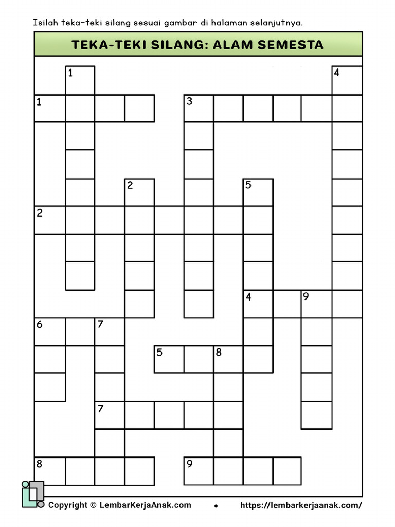 Tema Alam Semesta - Teka Teki Silang | PDF
