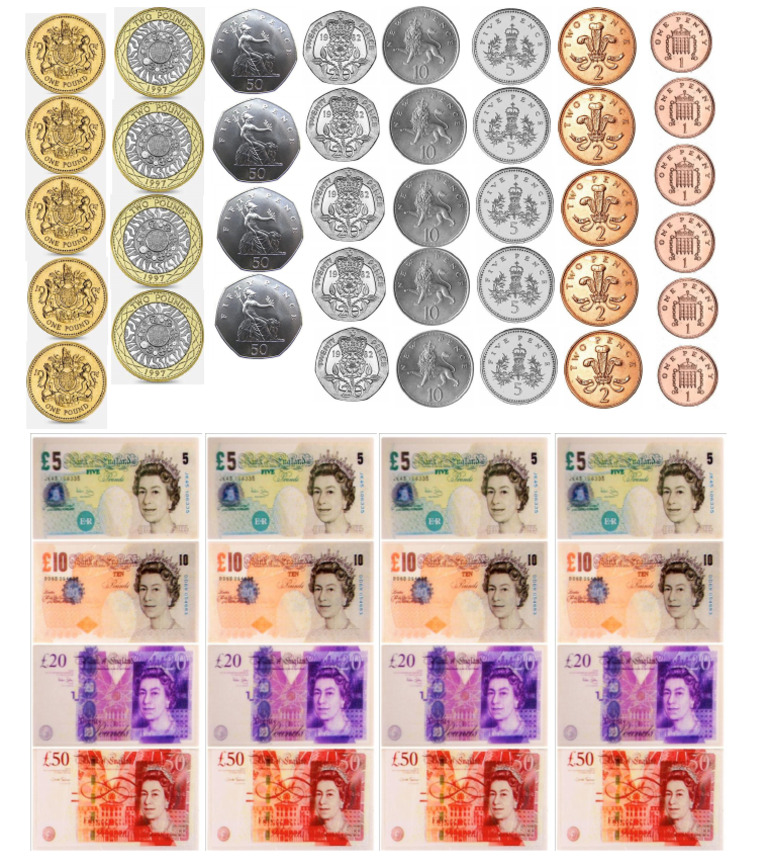 Money 1 - Coins and Notes | PDF