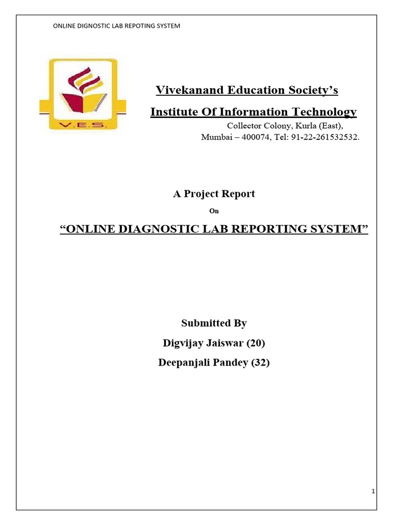 Online Diagnostic Lab Reporting System | PDF | Computing | Information Technology