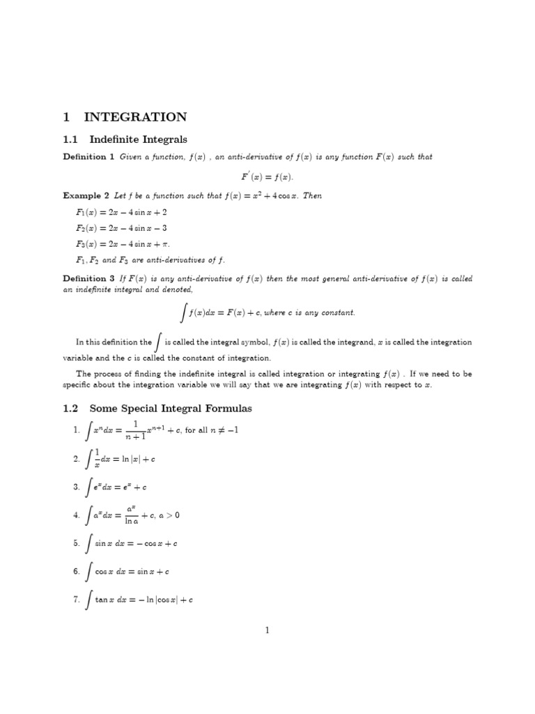 Integral | PDF | Function (Mathematics) | Integral