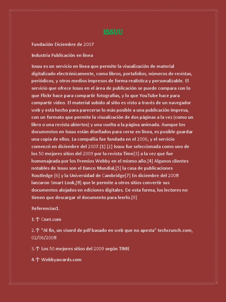 Definicion Issuu | PDF