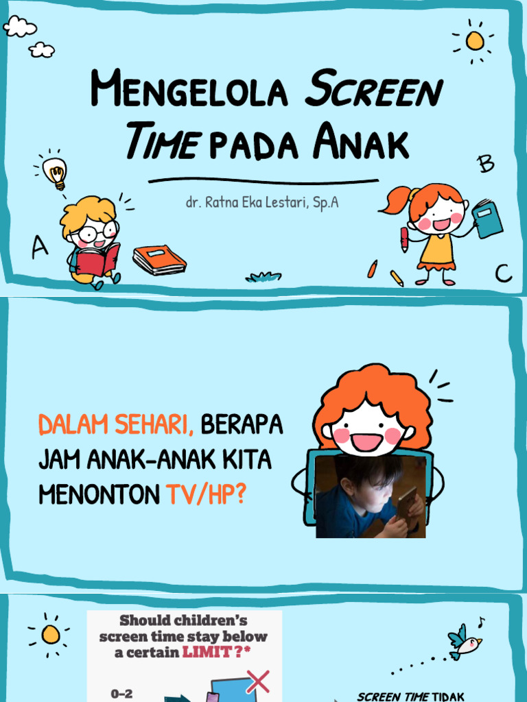 Screen Time Pada Anak-Dr. Ratna Eka Lestari, SP | PDF