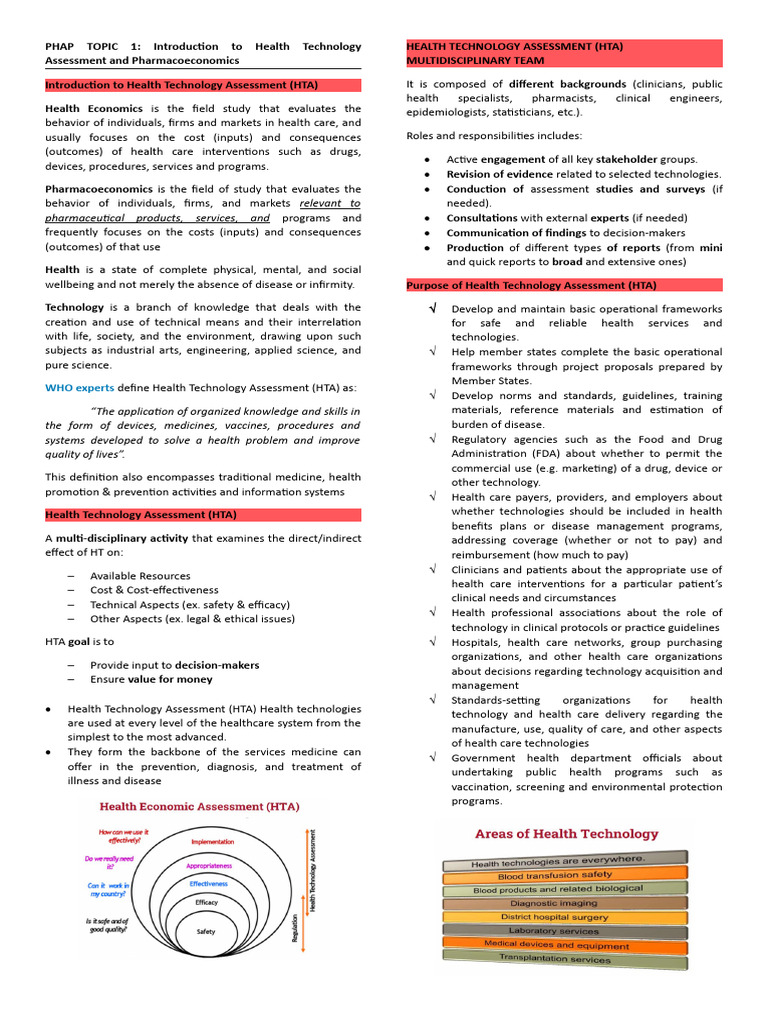 PHAP Topic 1 To 4 | PDF | Pharmacy | Health Care