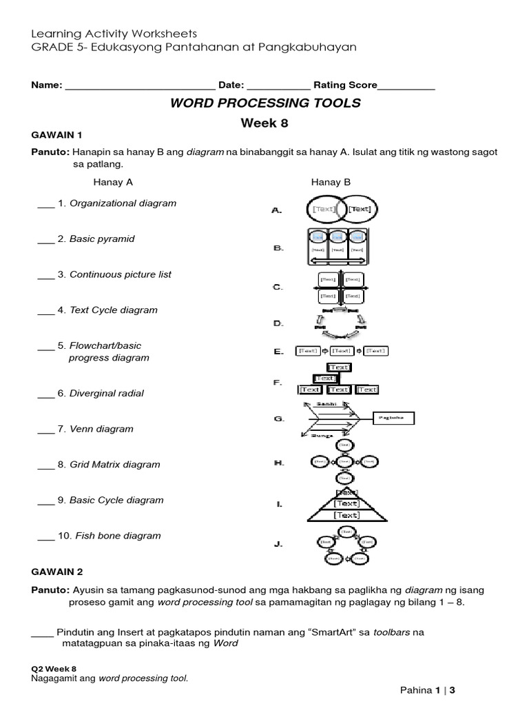 Word Processing Tools: Week 8 | PDF