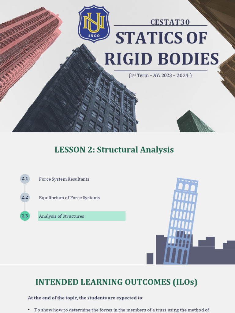 02 CESTAT30 Statics of Rigid Bodies Structural Analysis - Part2 | PDF ...