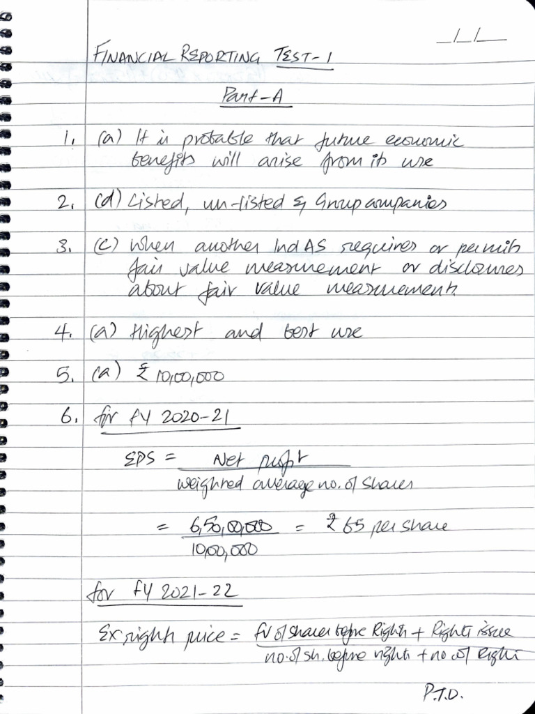 FR Test 1 | PDF