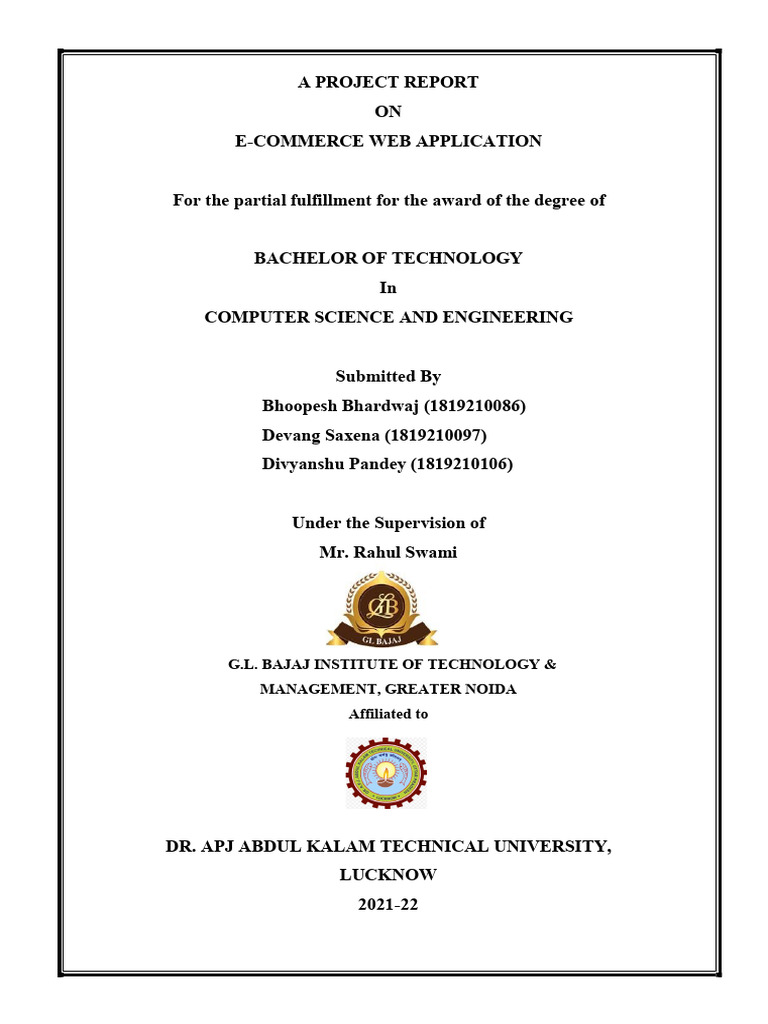 G-117 Project Report 1 | PDF | Html | Html Element