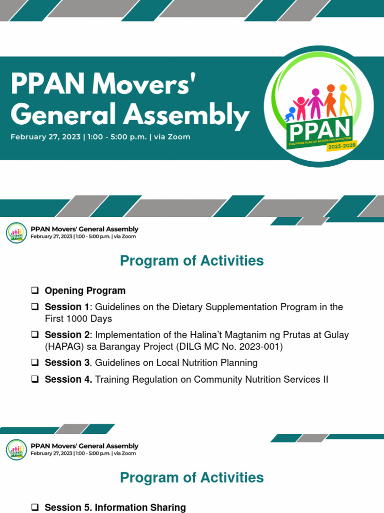 PPAN Nutrition Month 2025 Activities | PDF | Metro Manila | Malnutrition