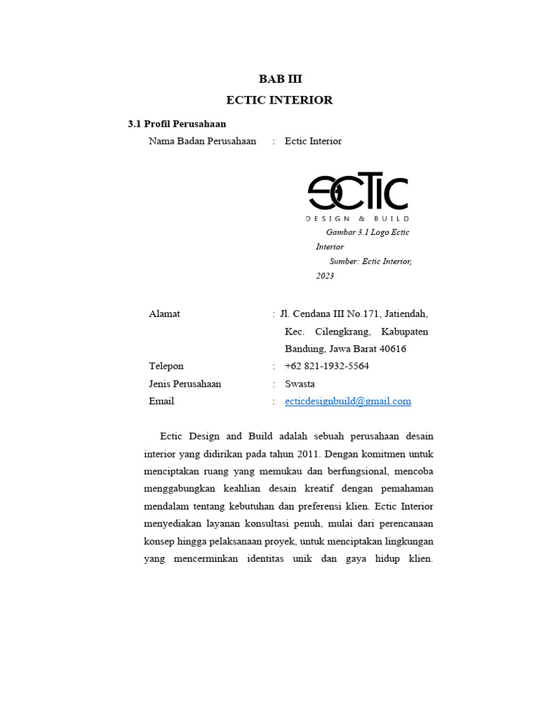 BAB 3 KP | PDF | Bisnis