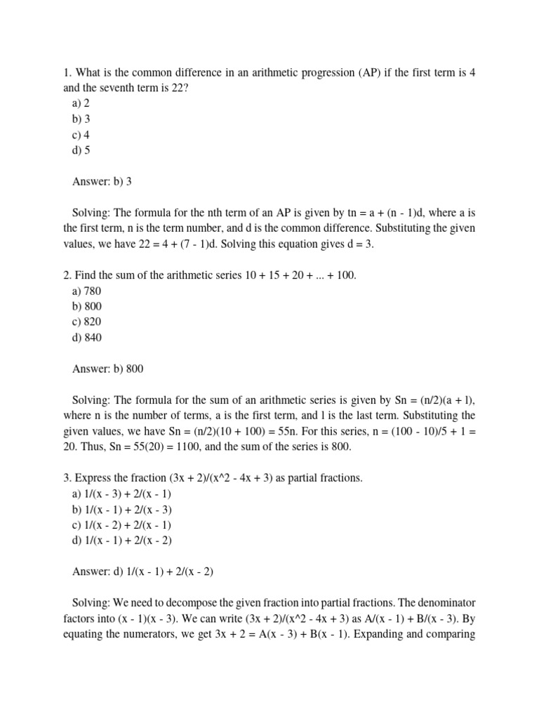 Math 101 | PDF | Mathematics | Algebra