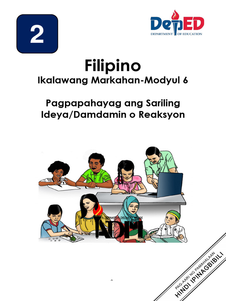 Filipino 2 - Q2-M6 Pagpapahayag Ang Sariling Ideya, Damdamin o Reaksyon | PDF