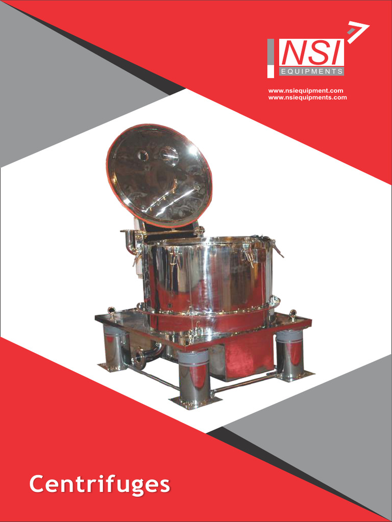 NSI Equipments: Quality Centrifuges | PDF | Centrifuge | Automation