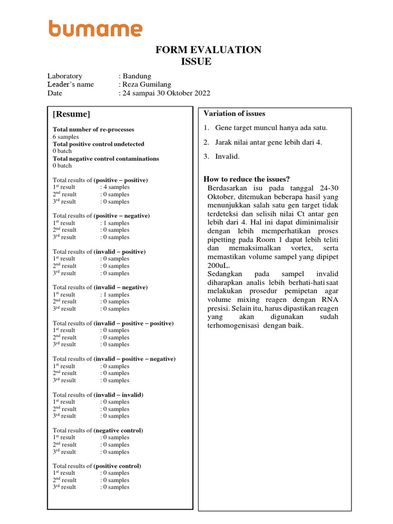 Laboratory Gene Target Evaluation Report | PDF | Teaching Methods ...