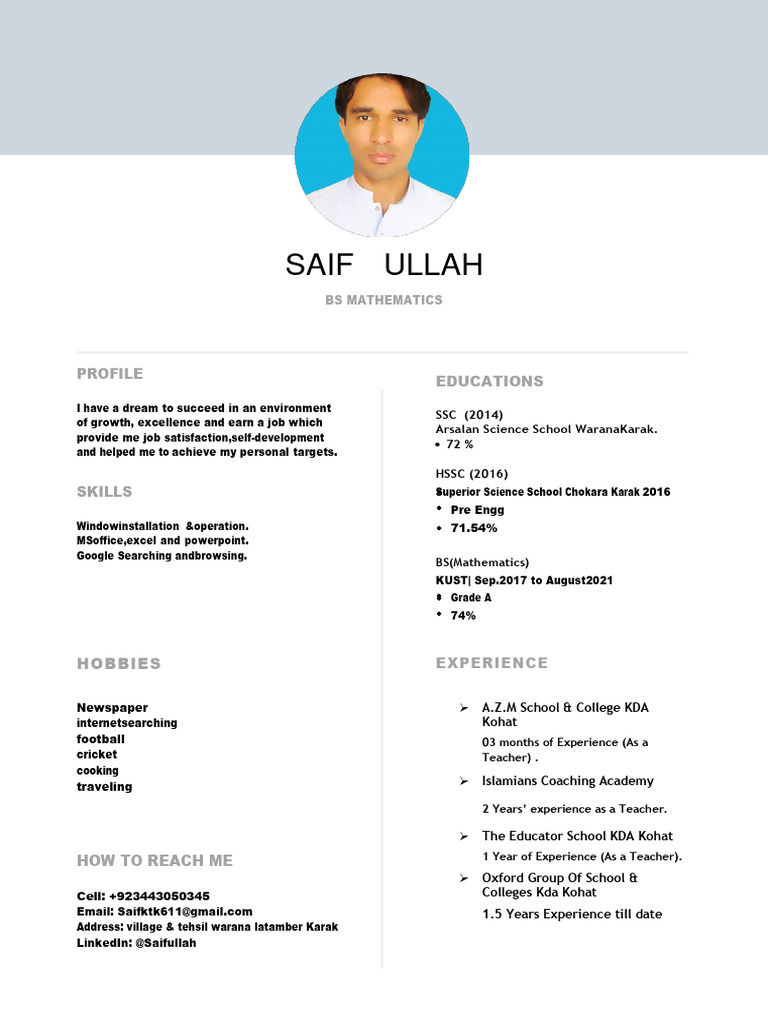 Khan CV | PDF