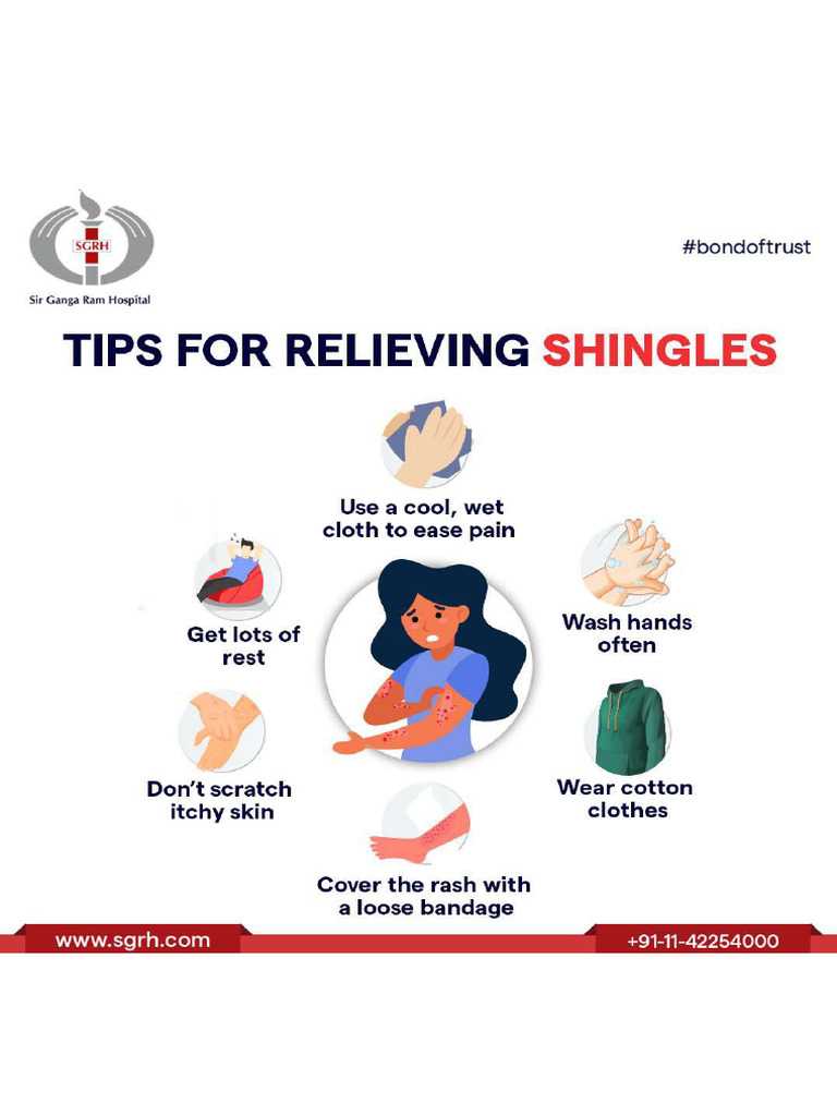 Tips For Relieving Shingles - Sir Ganga Ram Hospital | PDF