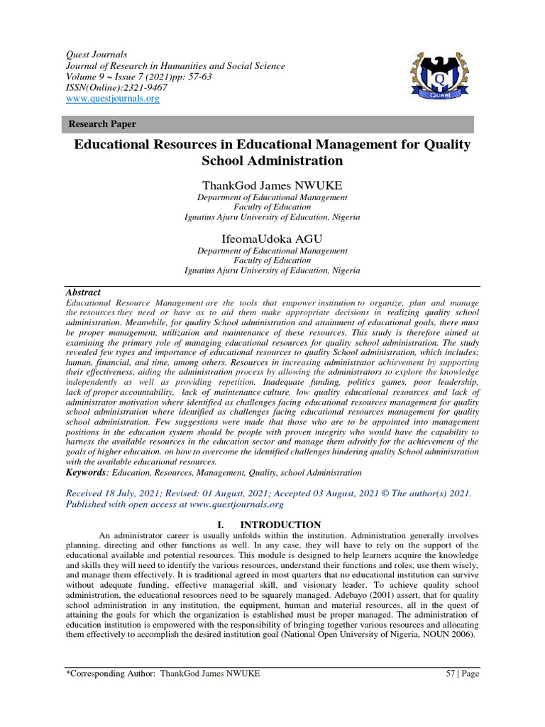 Educational Resources in Educational Man | PDF | Schools | Resource