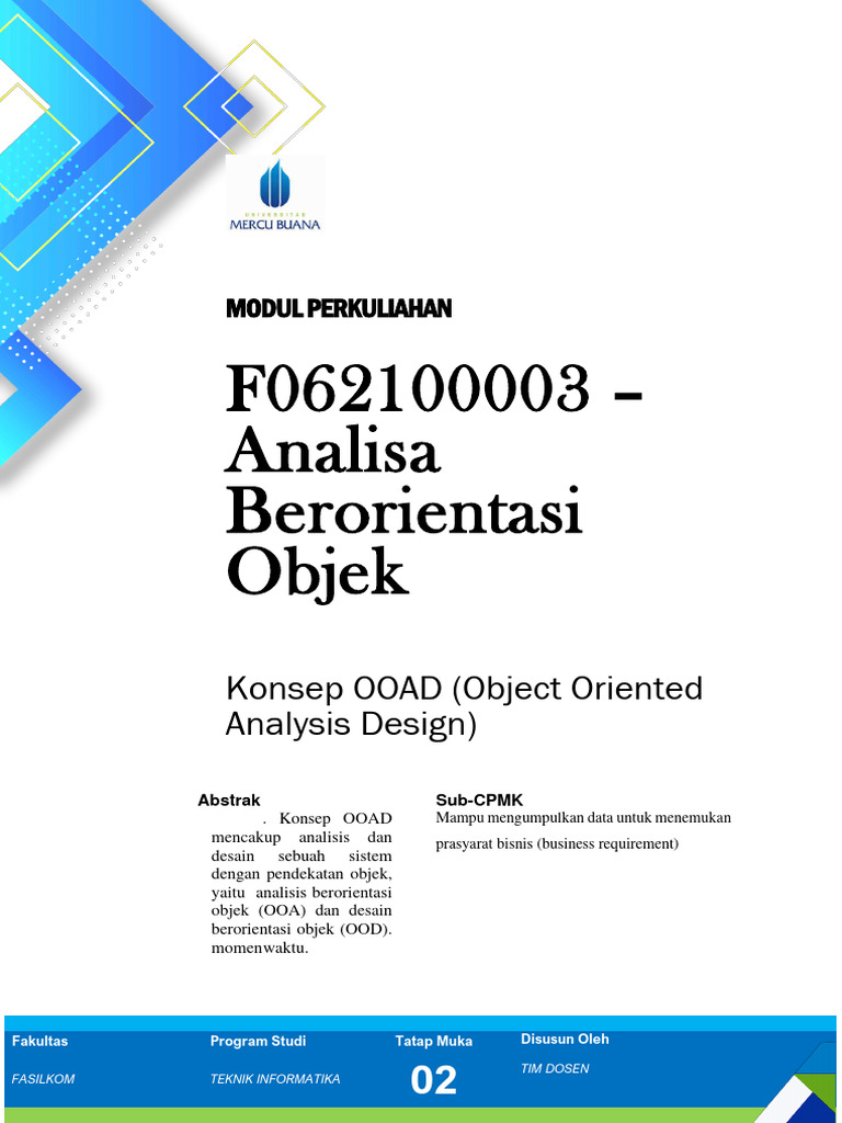 M2-Abo-Konsep Ooad | PDF