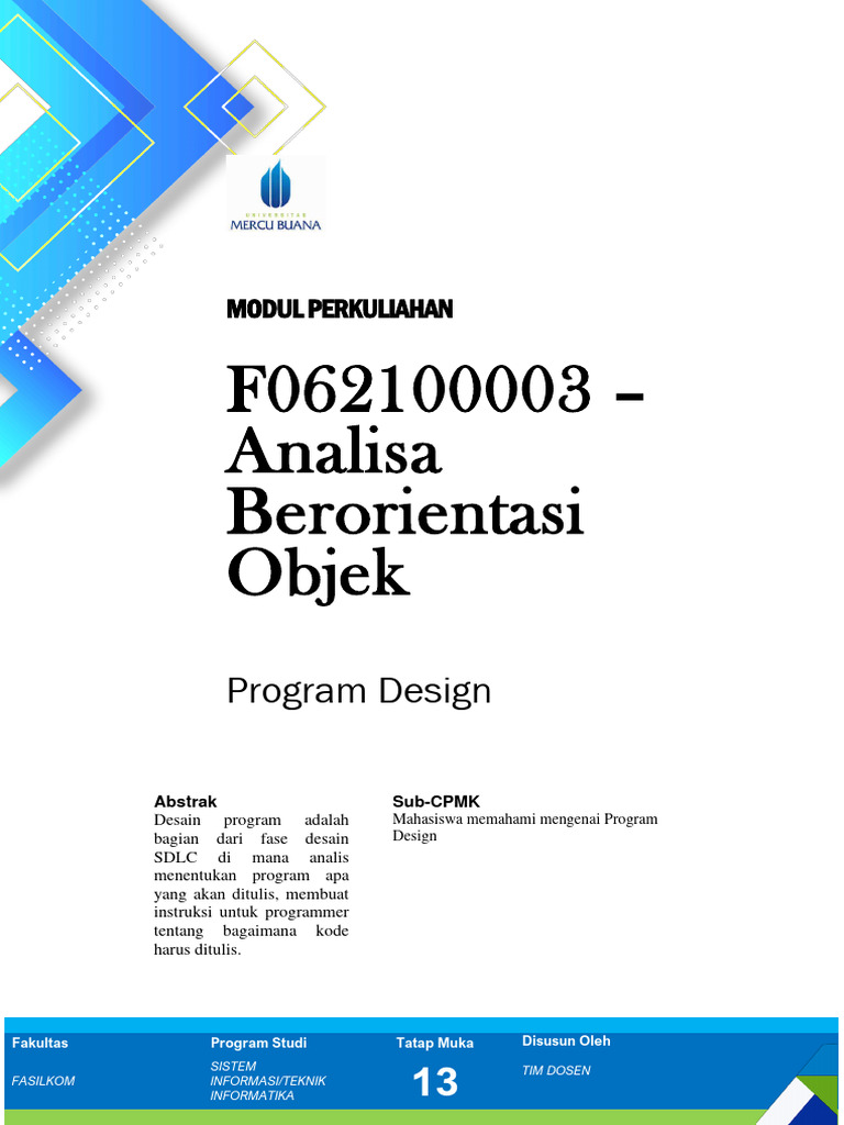 M13-Program Design | PDF