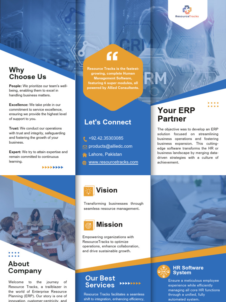 Resourcetracks Broucher | Download Free PDF | Enterprise Resource ...