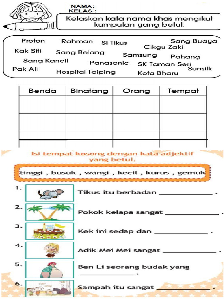 LATIHAN BM KATA NAMA | PDF