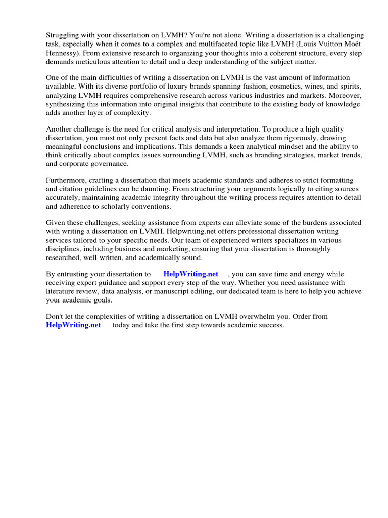 Dissertation LVMH | PDF | Emmeline Pankhurst | Brand