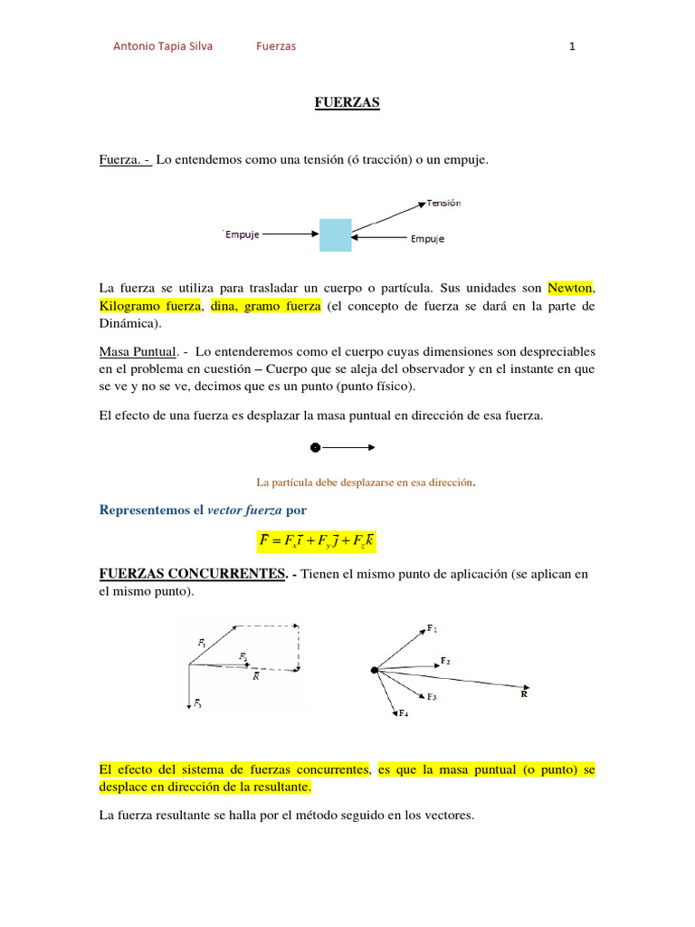3. Fuerzas | PDF | Fuerza | Vector Euclidiano