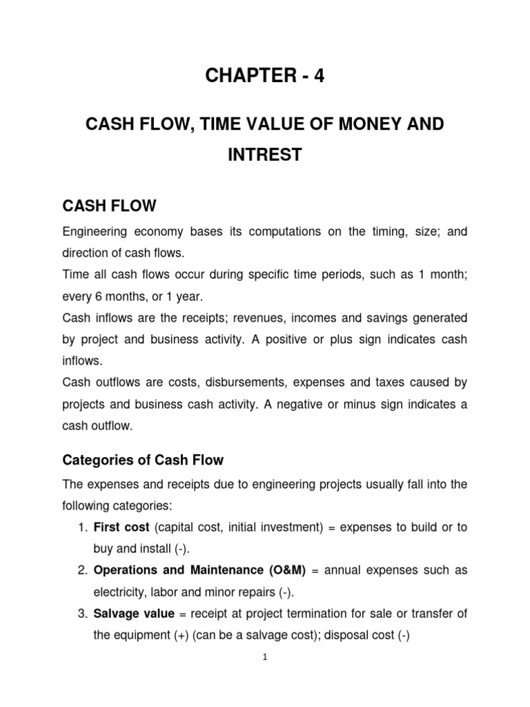Chapter - 4 - Cash Flow and Interest | PDF | Interest | Interest Rates