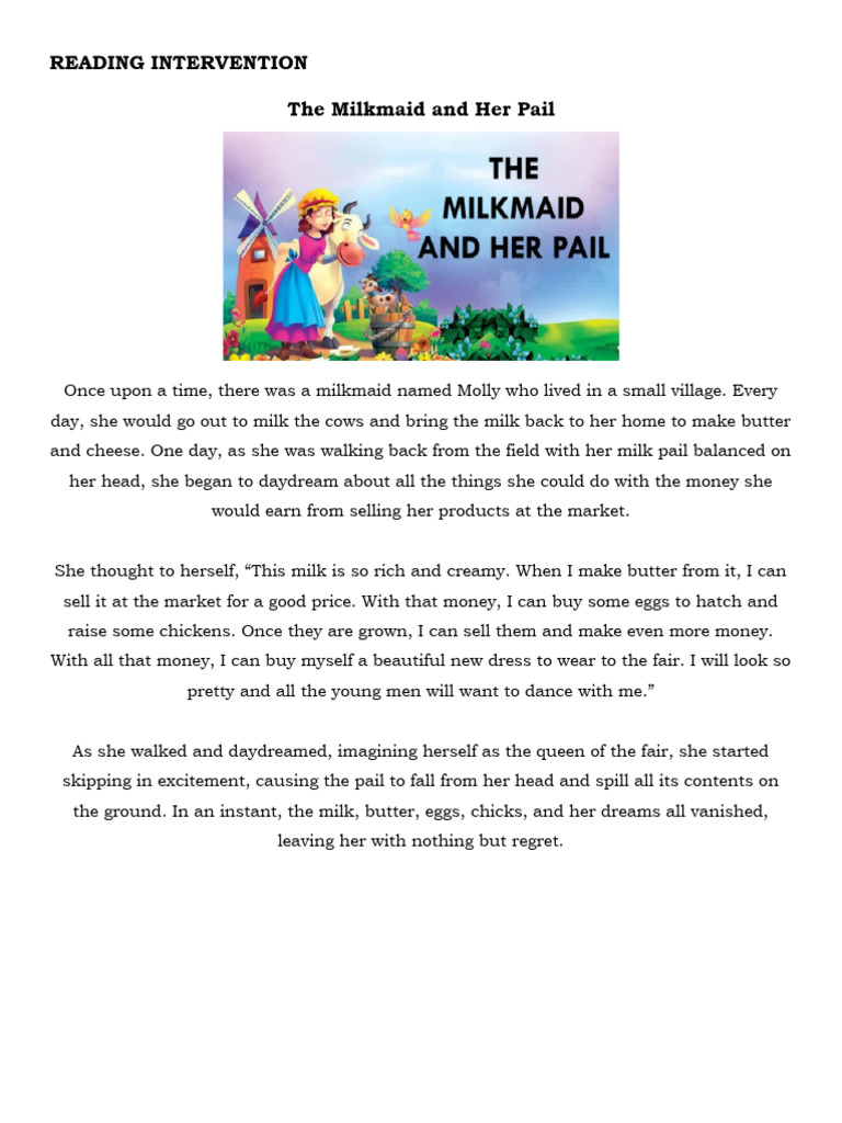 The Milkmaid's Dream and Regret | PDF