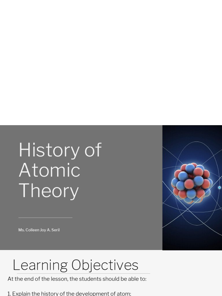L1-Q2-W1-9-SCIENCE-History of AtomQuantum Mechanical Model | PDF ...