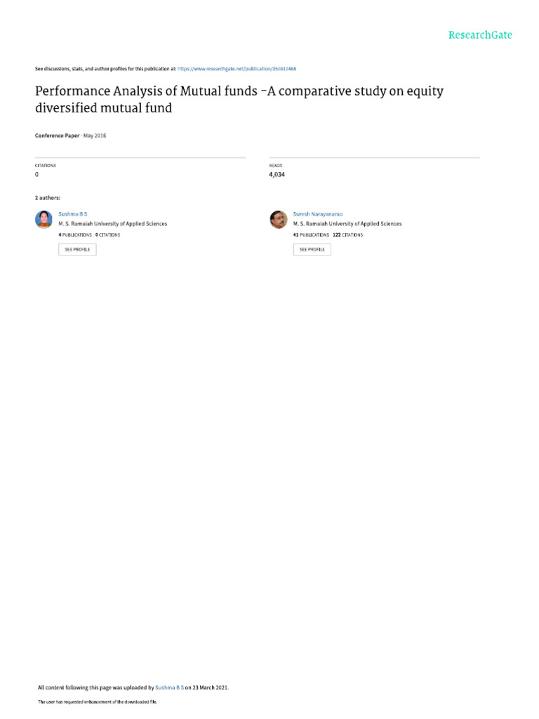 Mutual Fund Performance Analysis 2010-2015 | PDF | Investment Fund ...