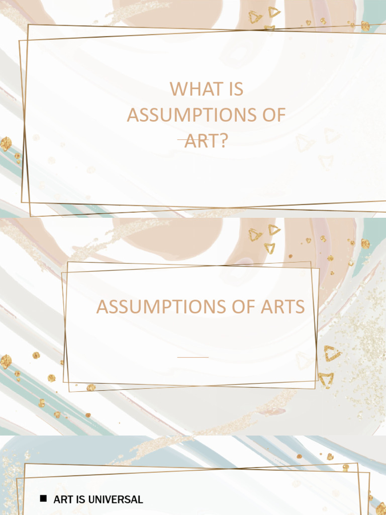 Key Assumptions of Art Explained | PDF | Poetry