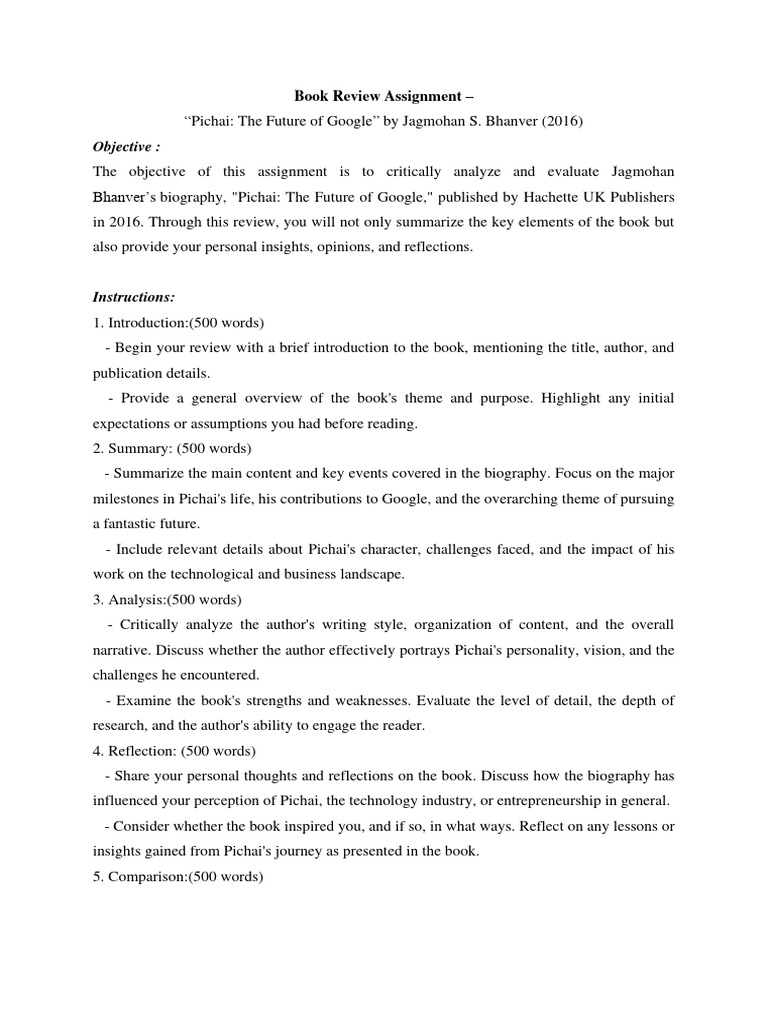 Book Review Assignment | PDF | Books | Cognition