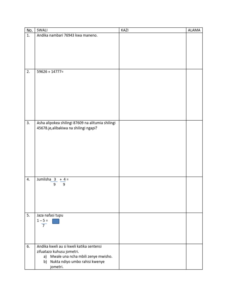 Hisabati 3 | PDF