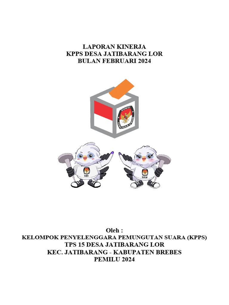 Laporan Kinerja Kpps Jalor Tps ... Februari 2024 | PDF