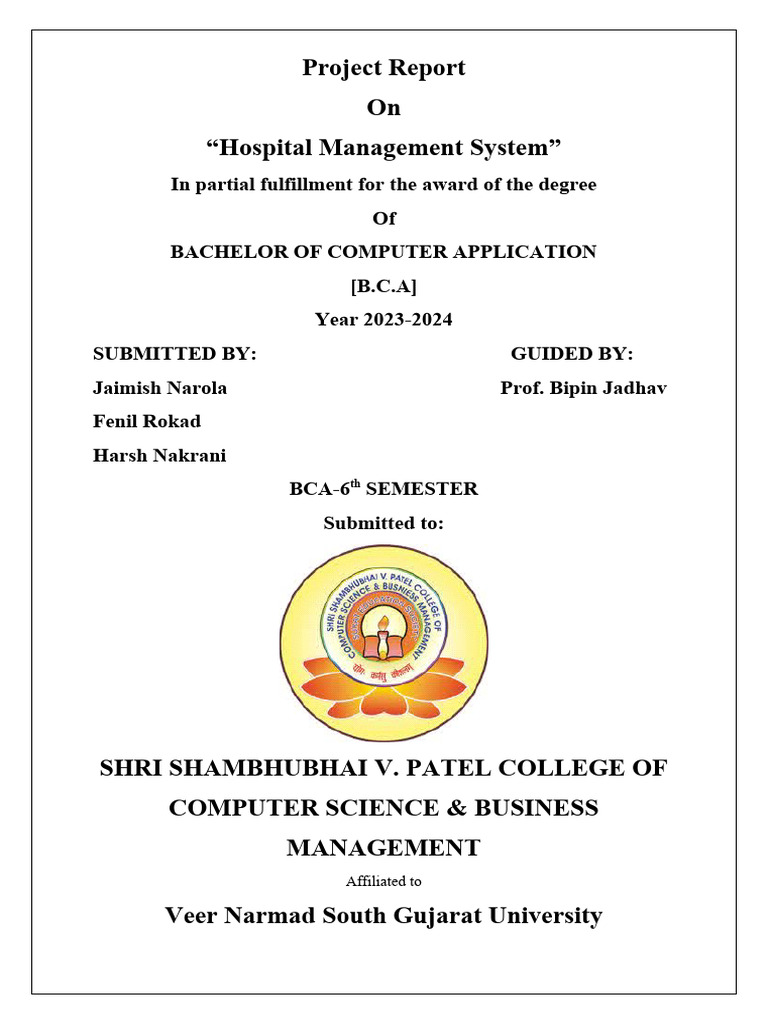 Hospital Management System (Documentation) | PDF | World Wide Web ...