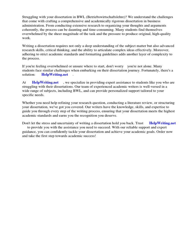 Dissertation Beispiel BWL | PDF | Expert | Thesis