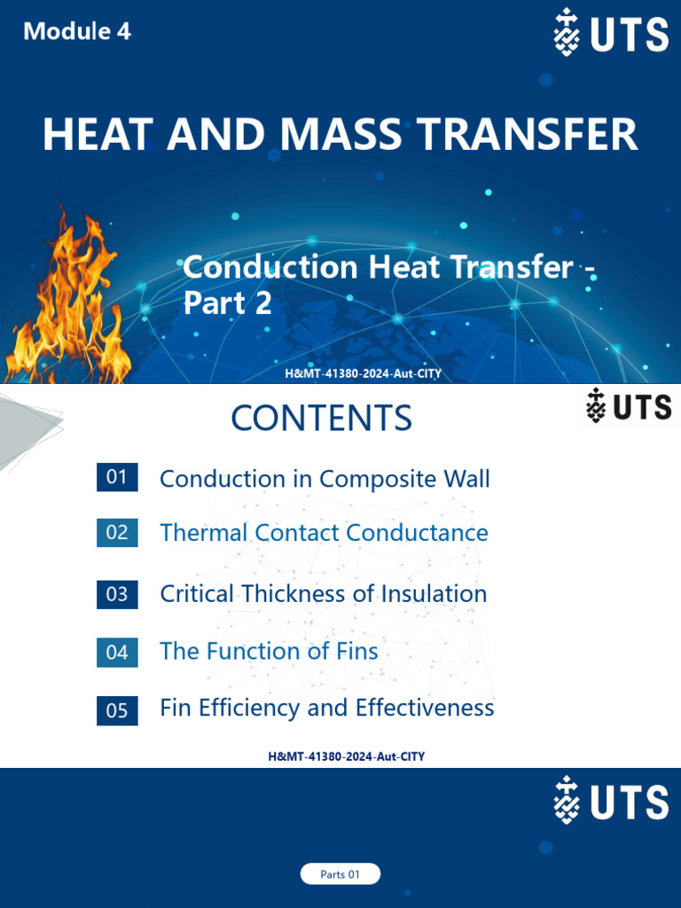 Heat & Mass Transfer - M4 - Cond HT-2-3 | PDF | Thermal Insulation ...