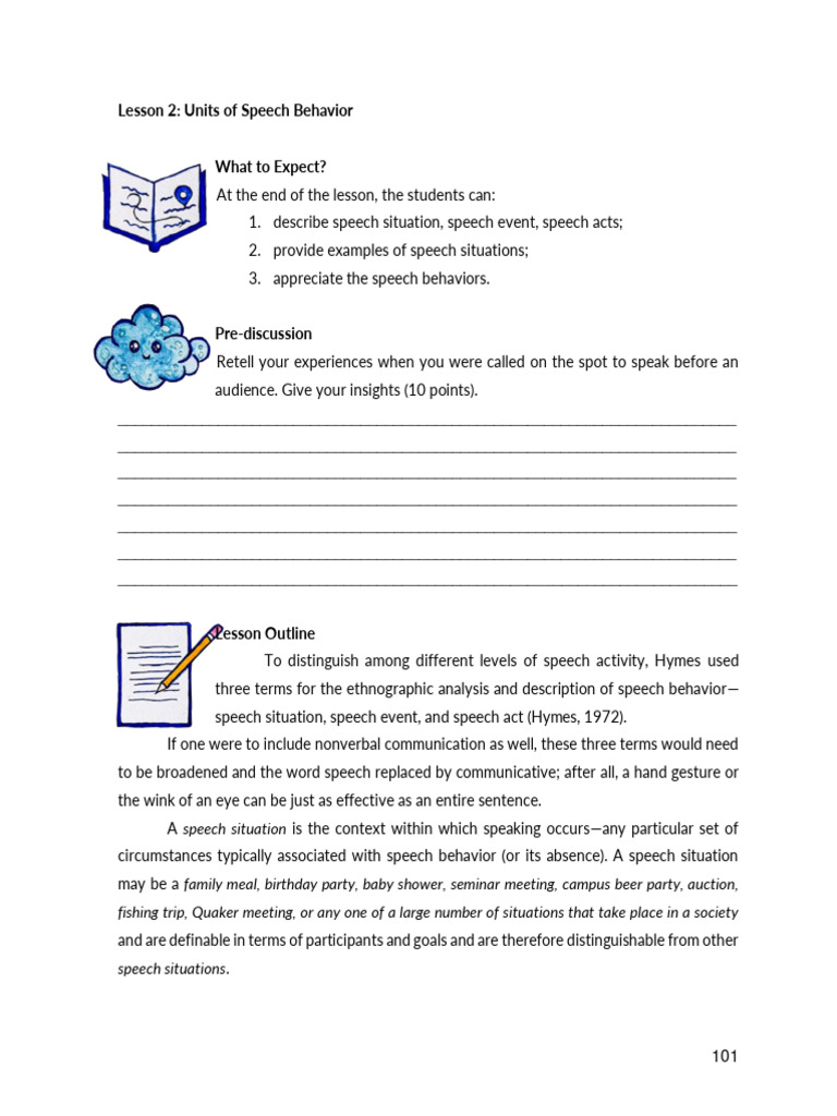 Chapter 7 Lesson 2 | PDF | Speech | Communication