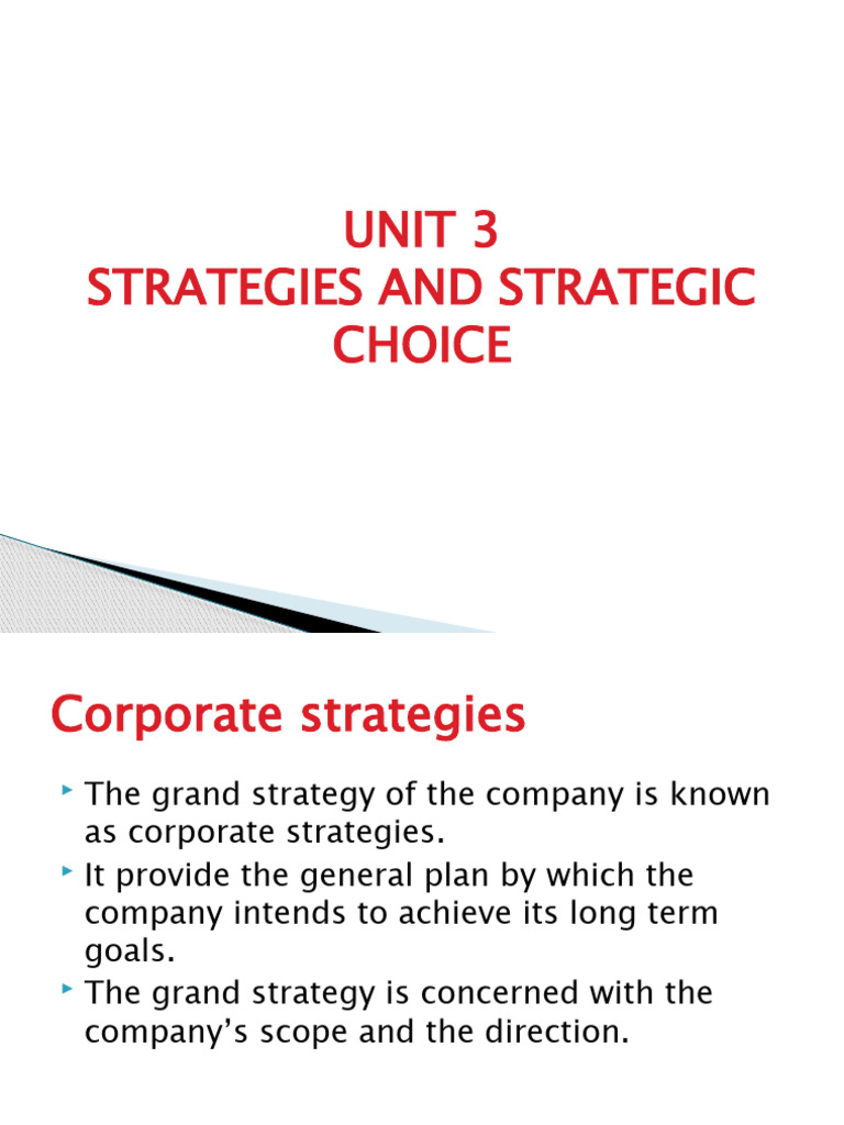 Types of Corporate Strategies Explained | PDF | Strategic Management ...