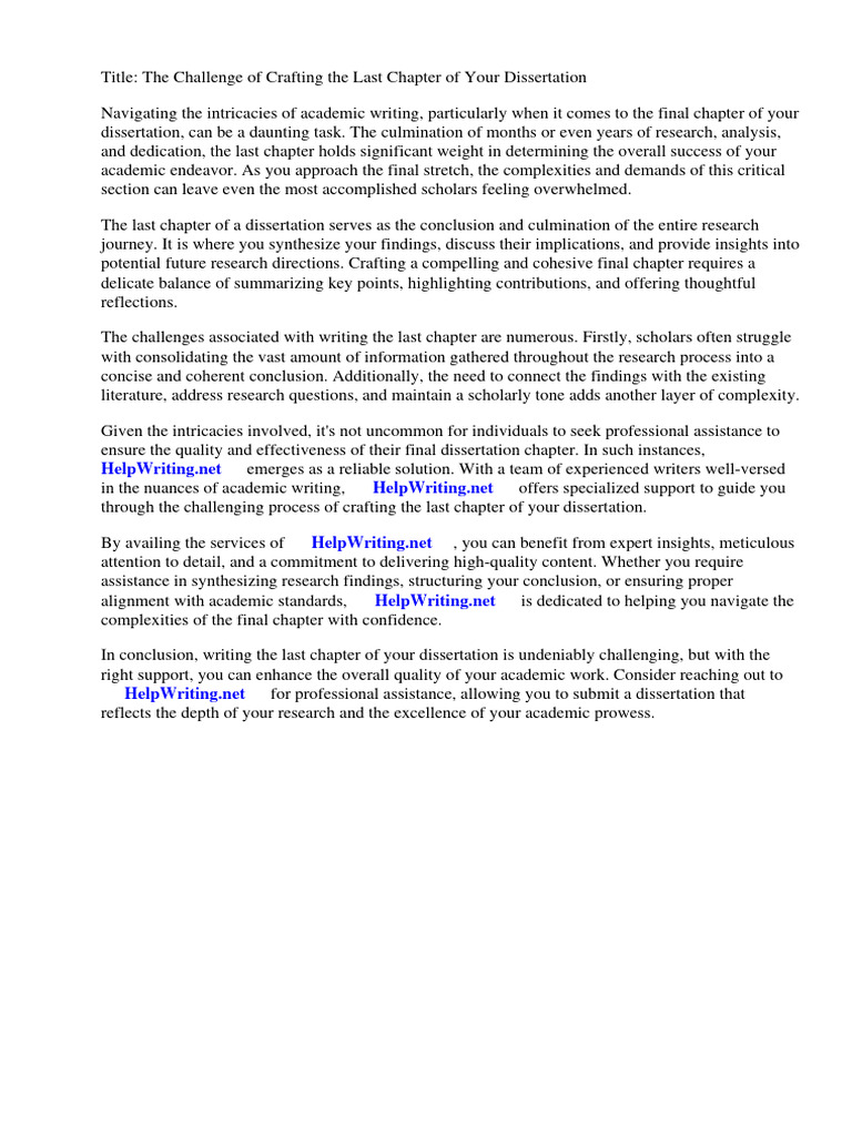 Dissertation Last Chapter Pdf Airlines Biometrics 0275