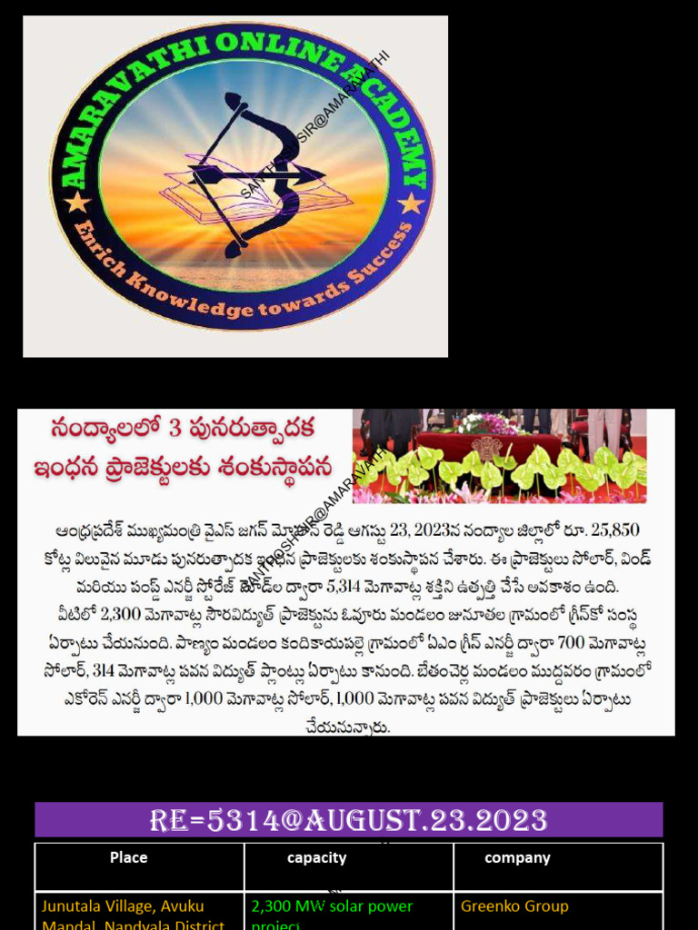 Ap Current Affairs - Watermark | PDF | South India